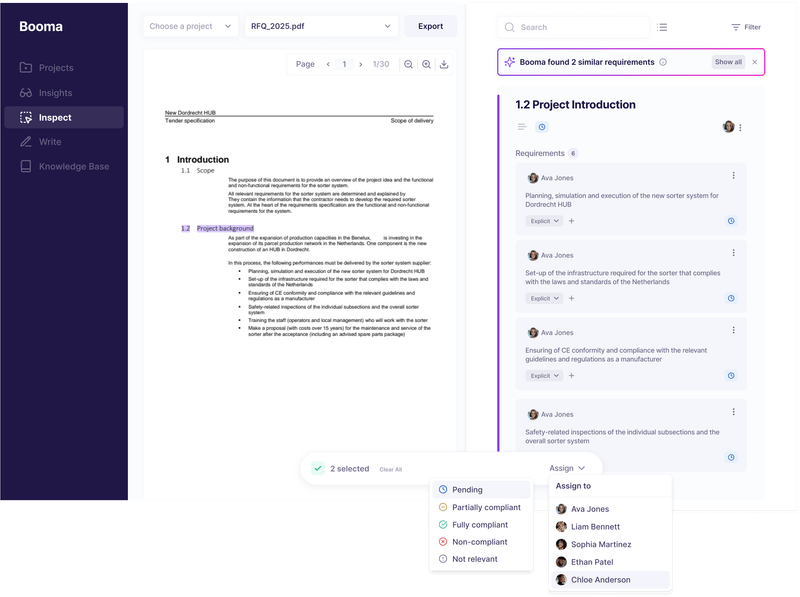 Booma - AI Powered RFP Analysis Platform